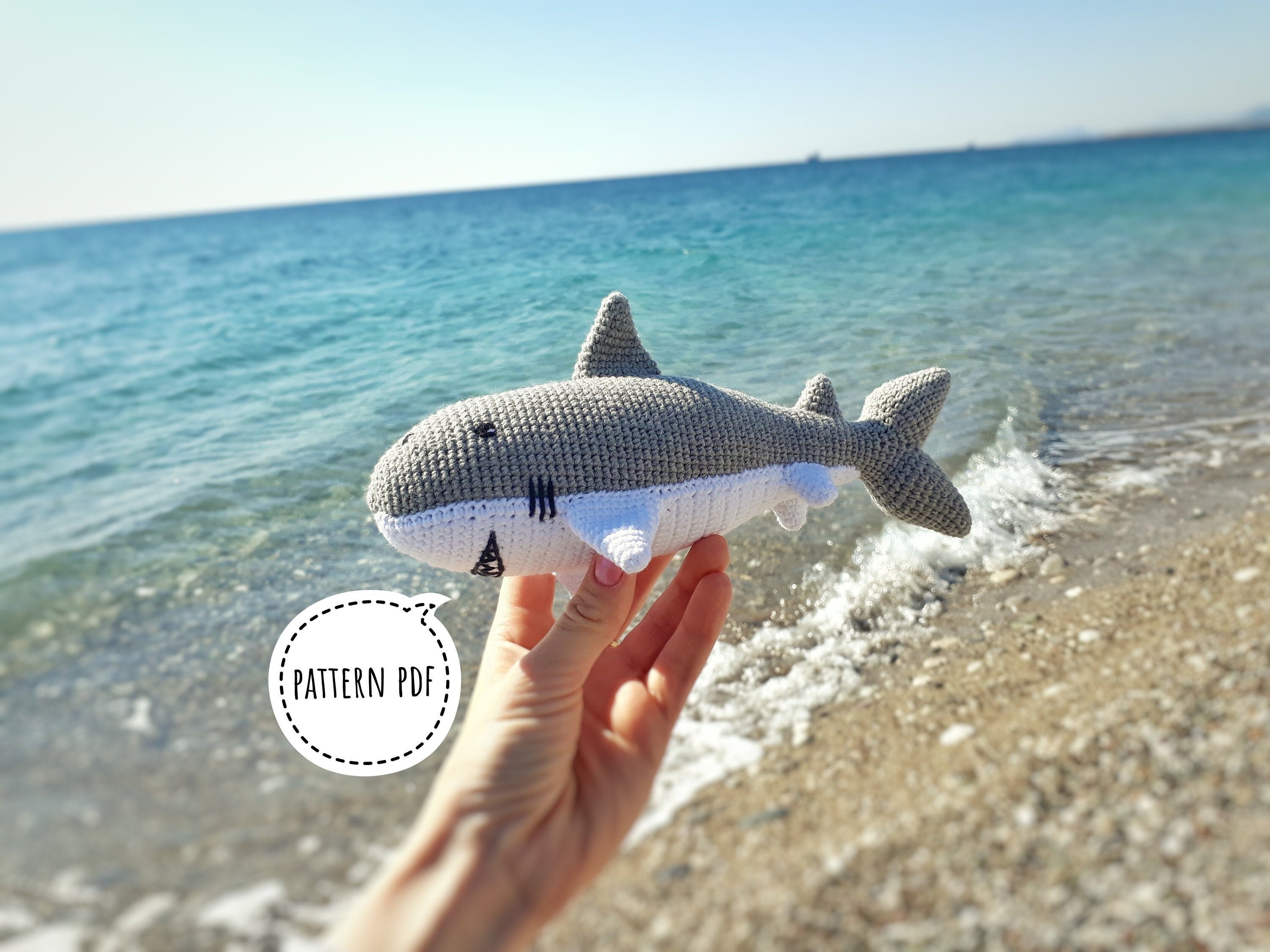 PDF Shark Crochet Pattern Shane the Shark Crochet Pattern | Etsy