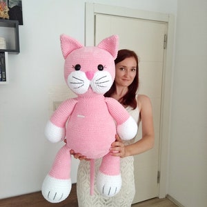 Crochet Big Cat Doll Patern, Big Cat Amigurumi Pattern, Seamless ...