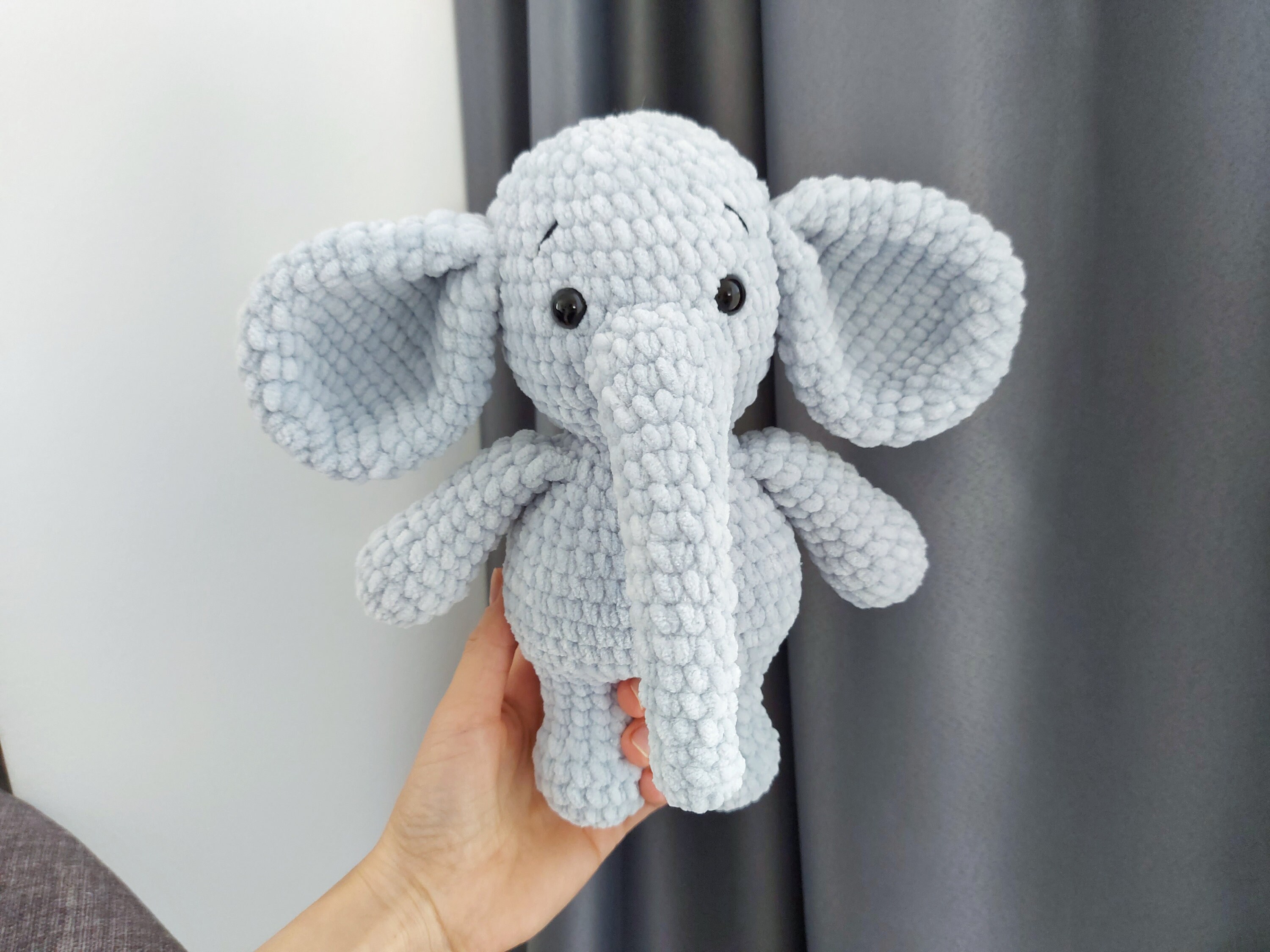 Plushie Toy Elephant Crochet Pattern Elephant Pattern - Etsy