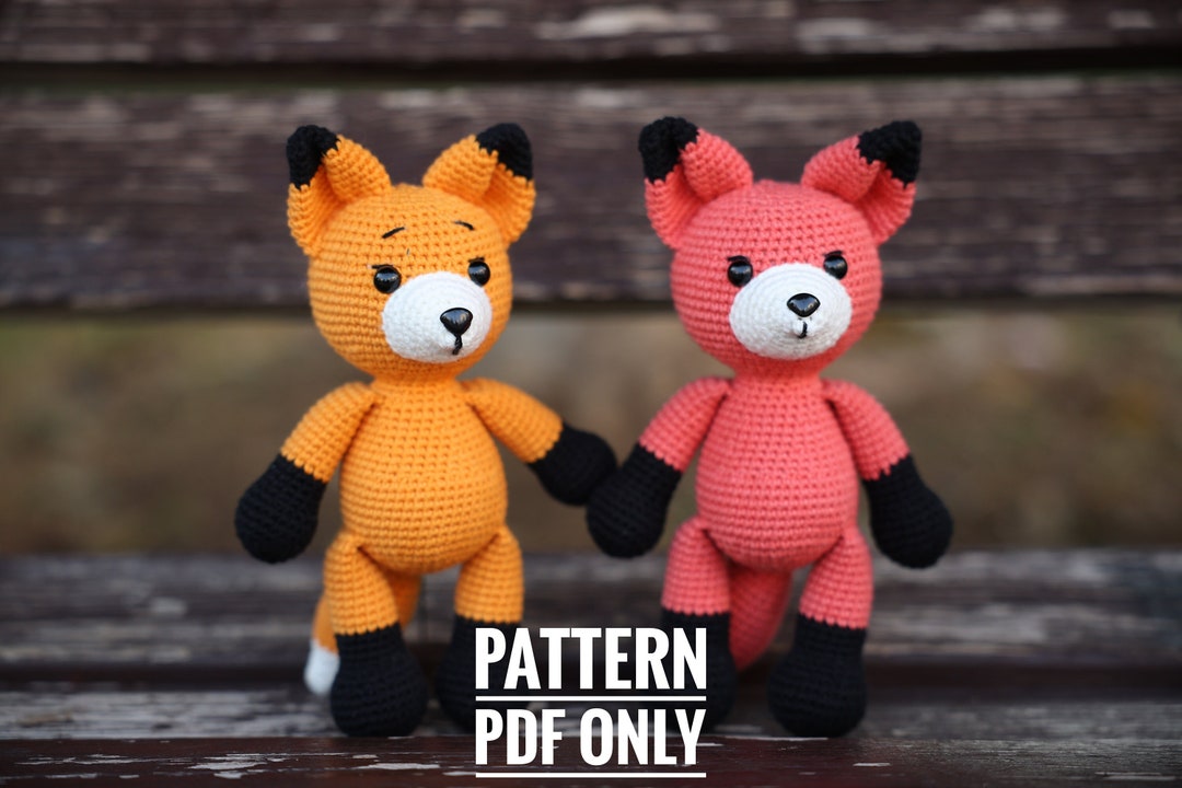 Crochet Red Fox Amigurumi Pattern: Plush Toy Tutorial (PDF Pattern) - Etsy
