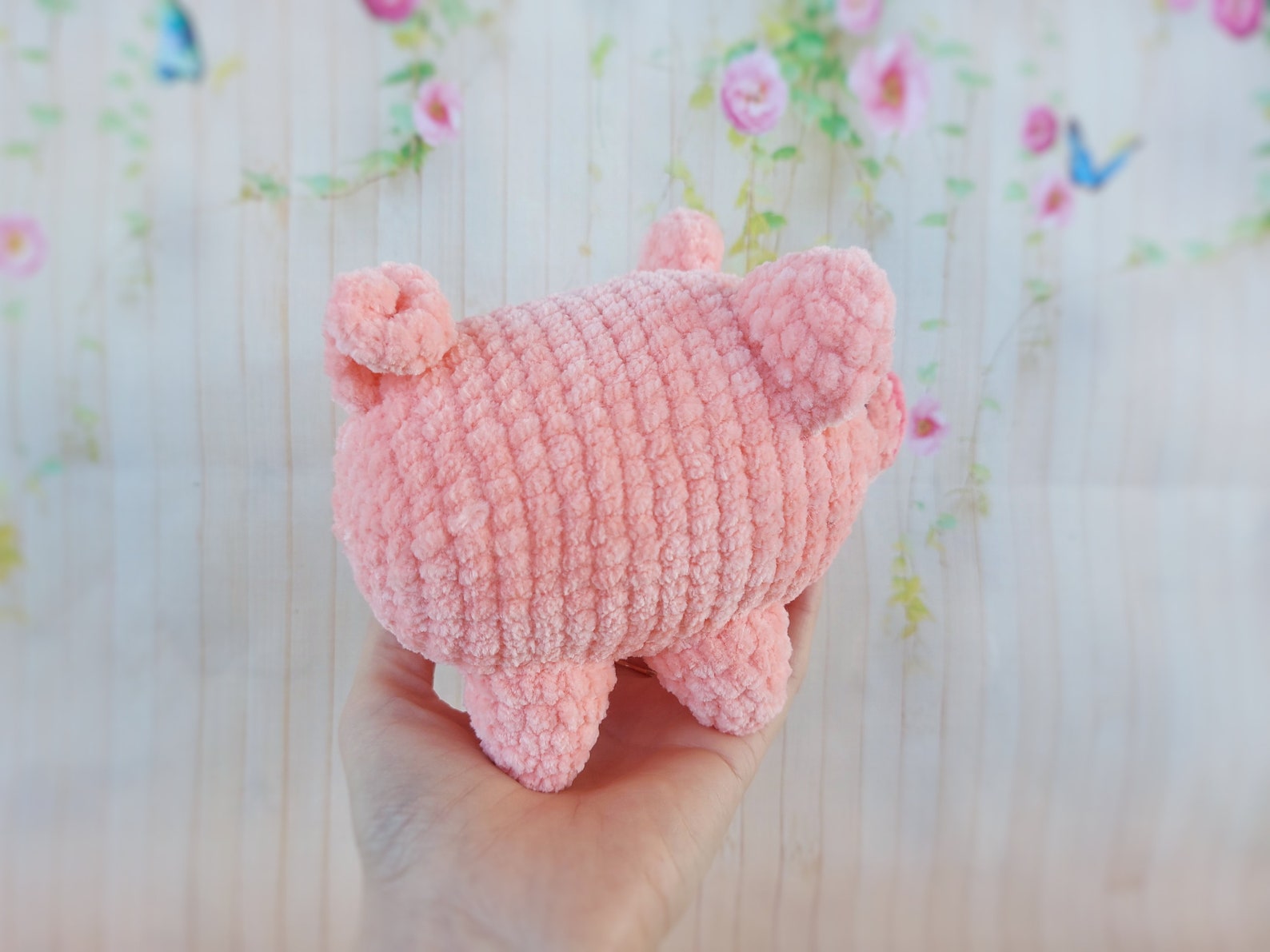 Crochet Pink Pig Toy Gift Funny Pig Amigurumi Piggy Cute - Etsy