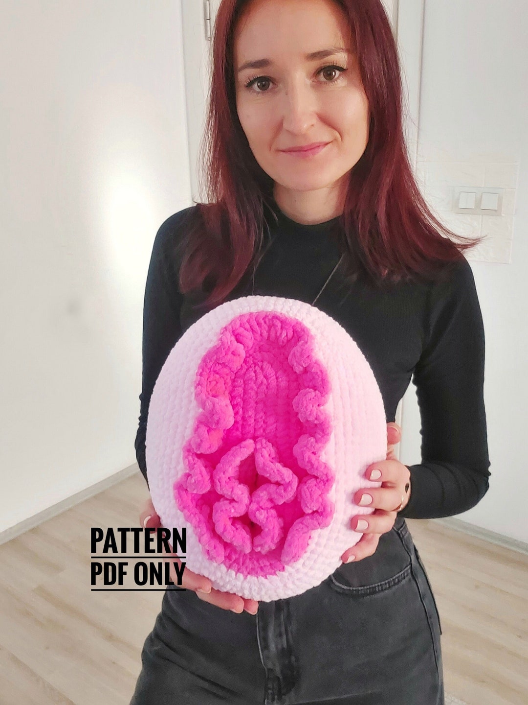 Crochet Vulva Pillow Pattern, Vagina Pattern Pfd, Amigurumi Pattern ...