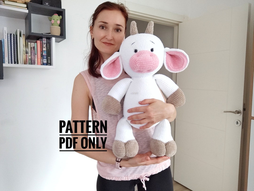 Crochet Big Cow Toy Pattern, CROCHET PDF PATTERN (english) - Etsy