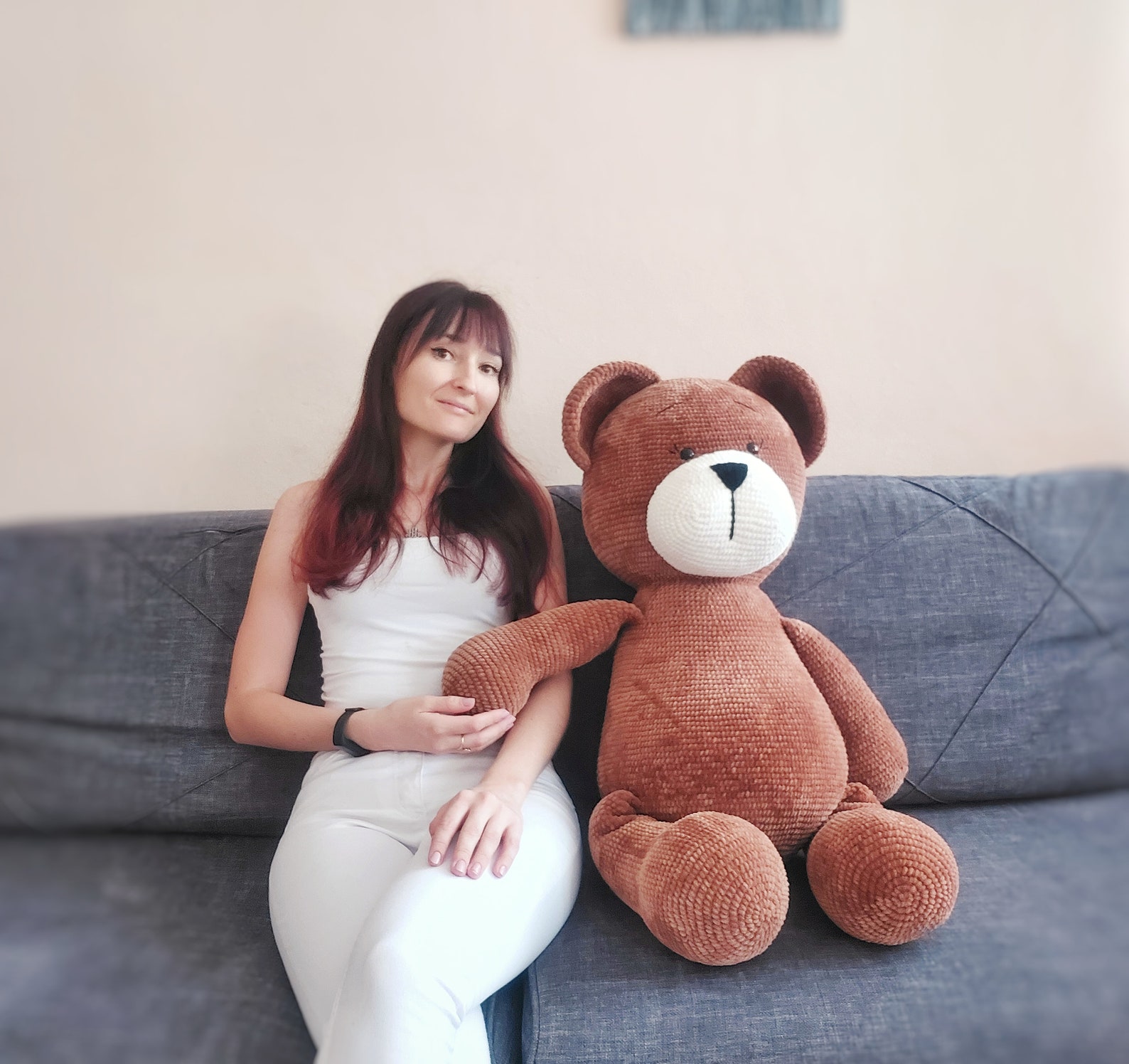 Crochet Big Bear Pillow Pattern Big Bear Pattern Amigurumi - Etsy