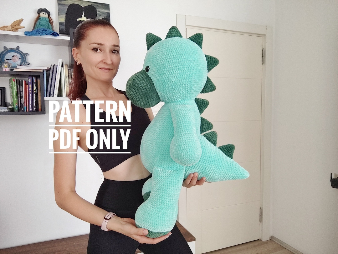 Crochet Dinosaur Pattern: Big Amigurumi Plush Toy (PDF) - Etsy