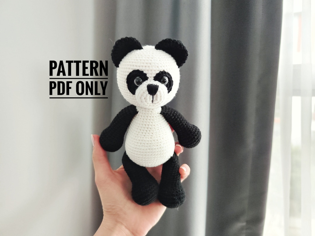 Crochet Panda Bear Toy Amigurumi Pattern, Easy Crochet Toy Pdf Pattern ...