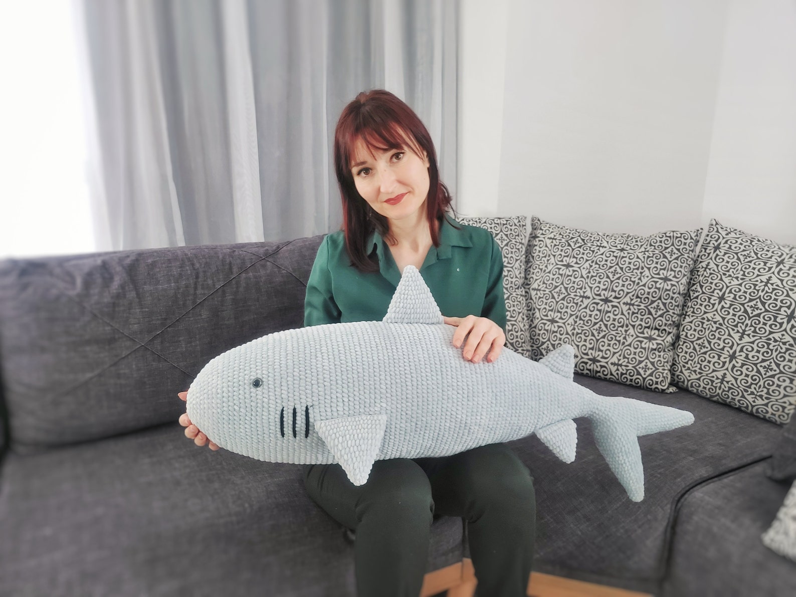 Crochet Big Shark Pillow Pattern, Amigurumi Shark (PDF Pattern) - Etsy