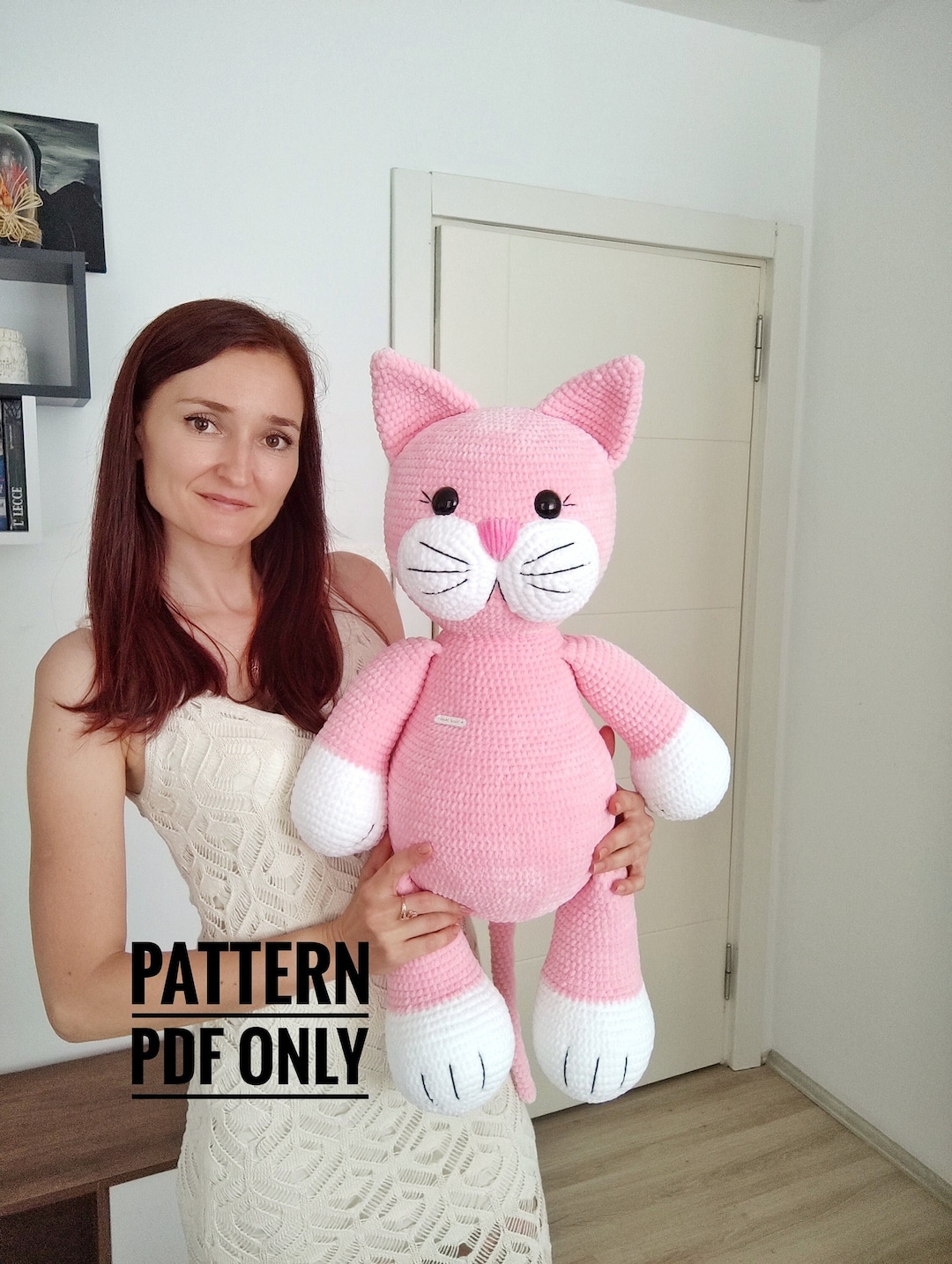 Crochet Big Cat Doll Patern, Big Cat Amigurumi Pattern, Seamless ...