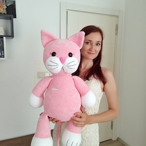 Crochet Big Cat Doll Patern, Big Cat Amigurumi Pattern, Seamless ...