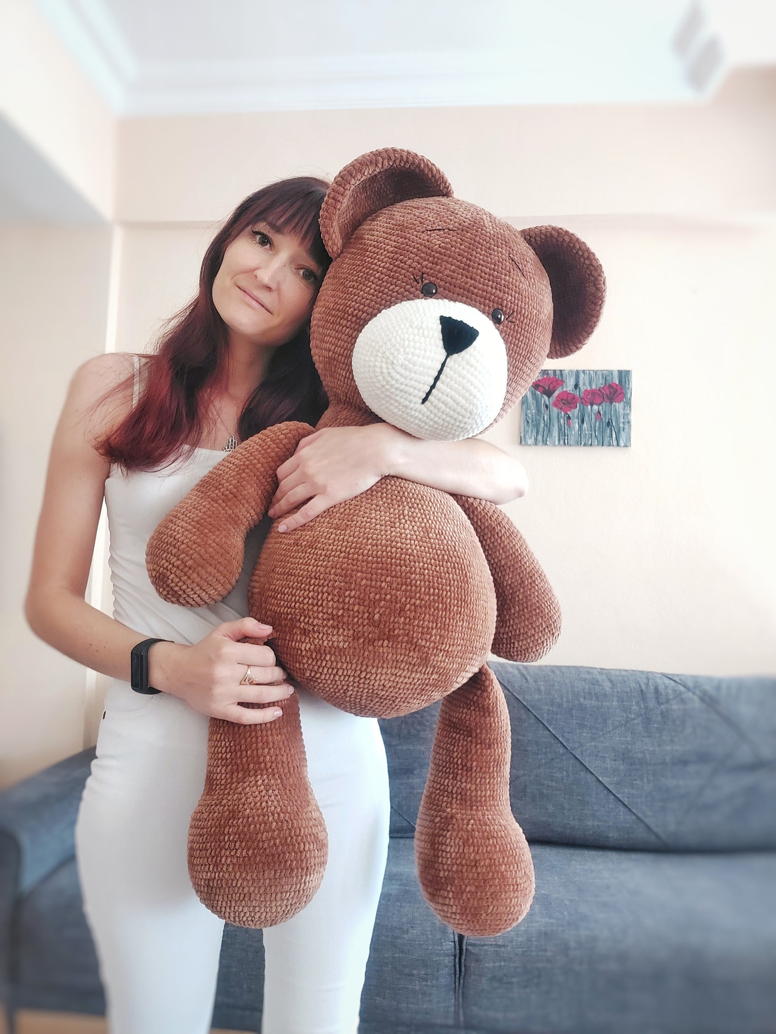 Crochet Big Bear Pillow Pattern Big Bear Pattern Amigurumi - Etsy