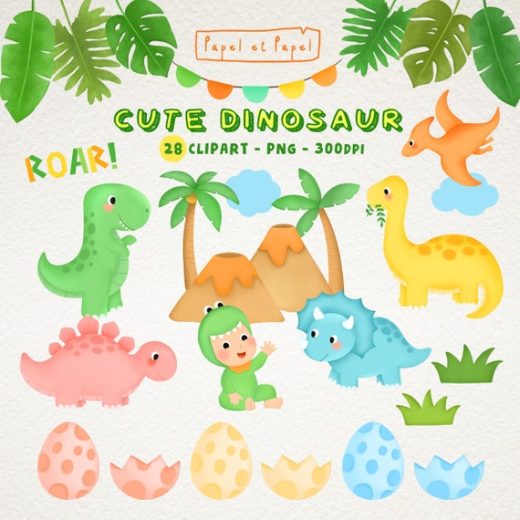 Dinosaurs Clipart Dinosaur Species Download Instant - Etsy