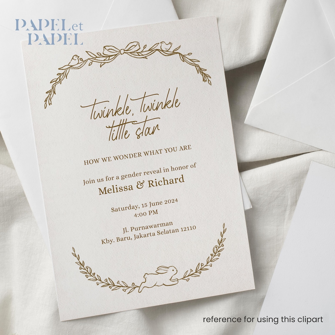 Hand Drawn Crest, Frame, Ribbon for Invitation, DIY Birthday Party ...