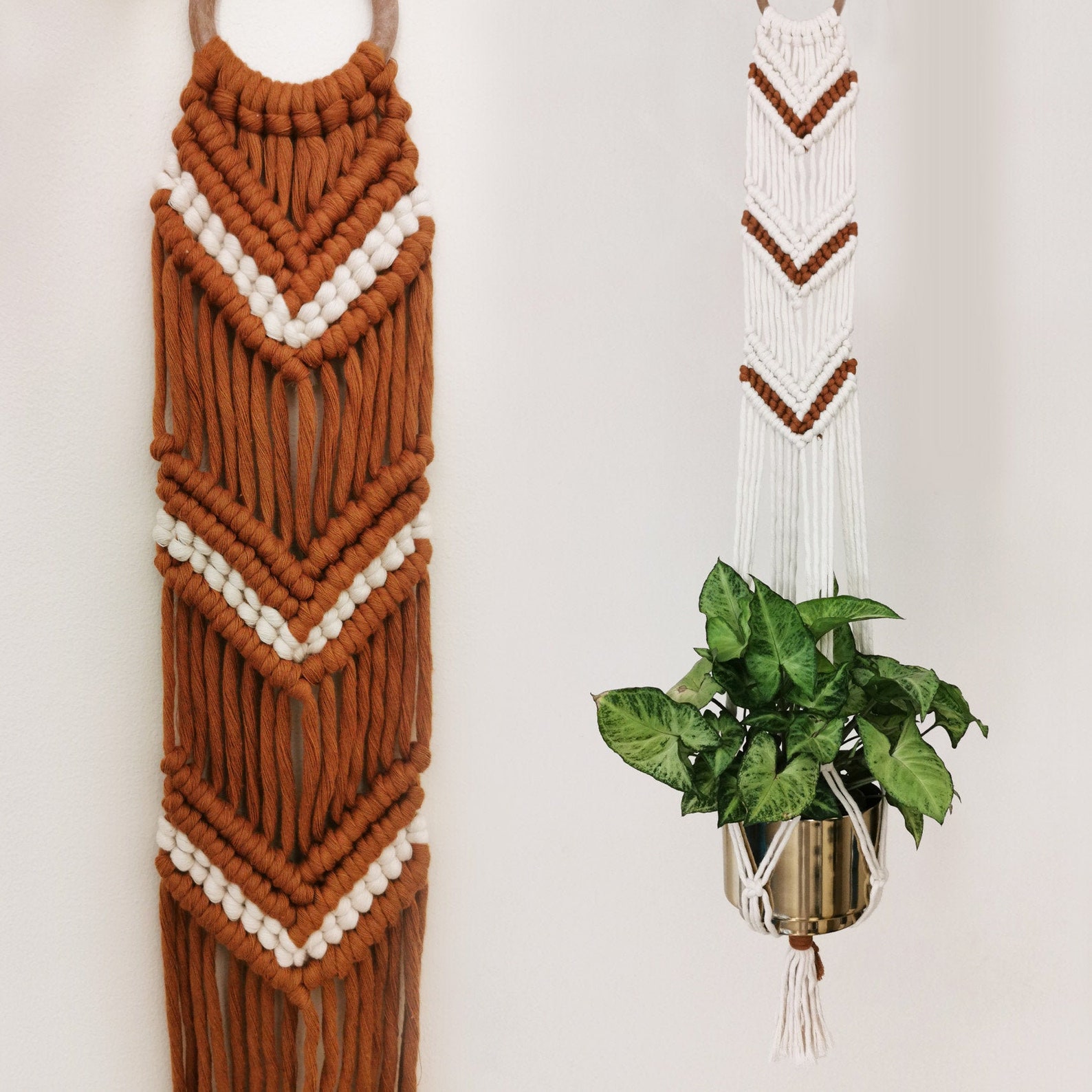 Macrame Plant Hanger Hanging Planter Macrame Pot Holder | Etsy