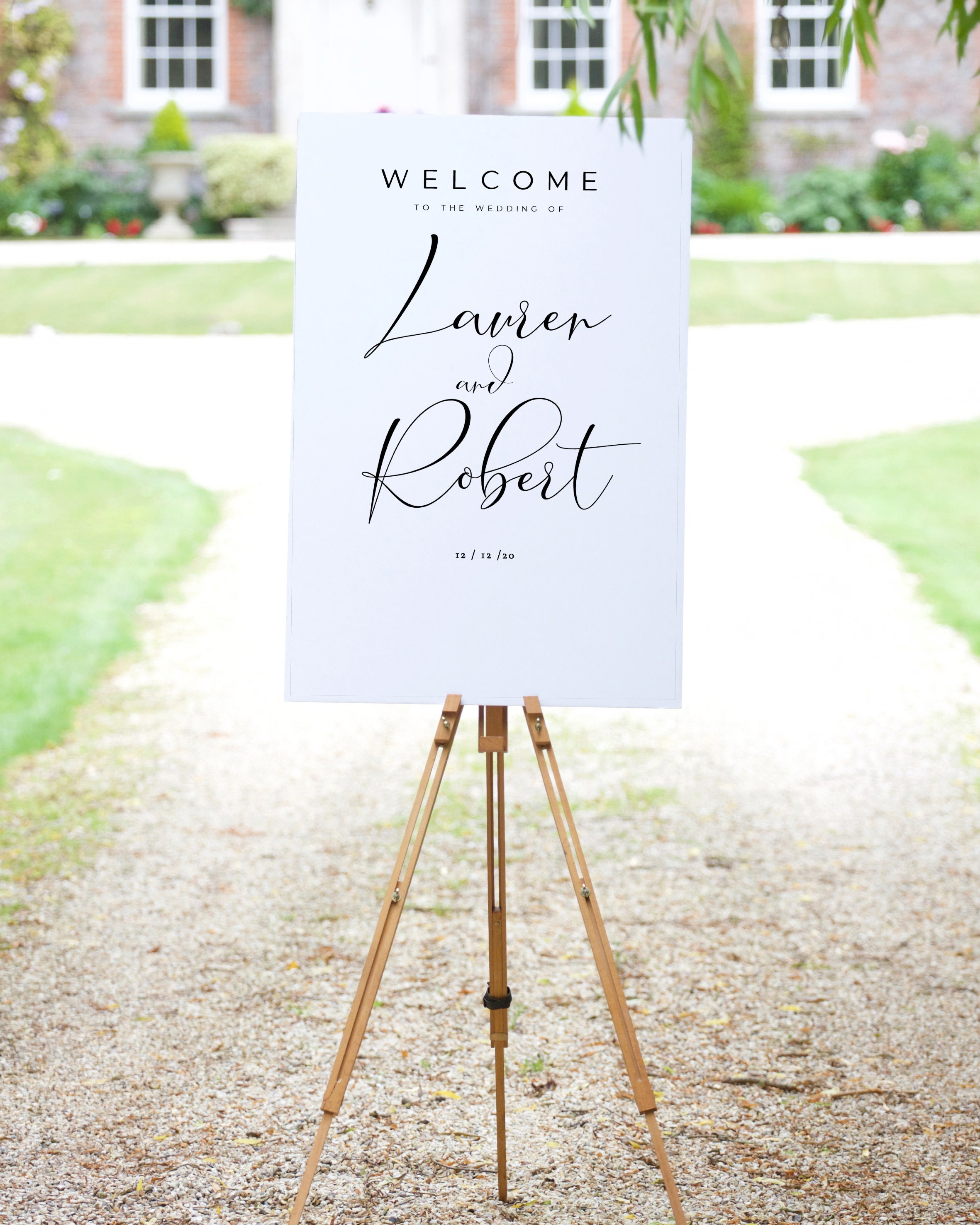 Simple Wedding Welcome Sign Template Editable Welcome Party | Etsy