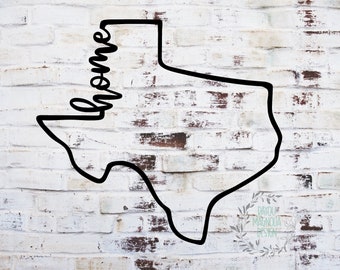 Texas Home SVG File - Etsy