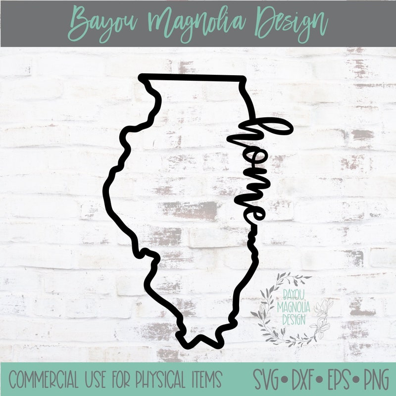 Illinois State Outline Svg - Etsy