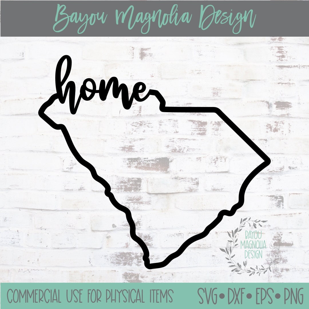 South Carolina State Outline SVG - South Carolina SVG - South Caronlina ...