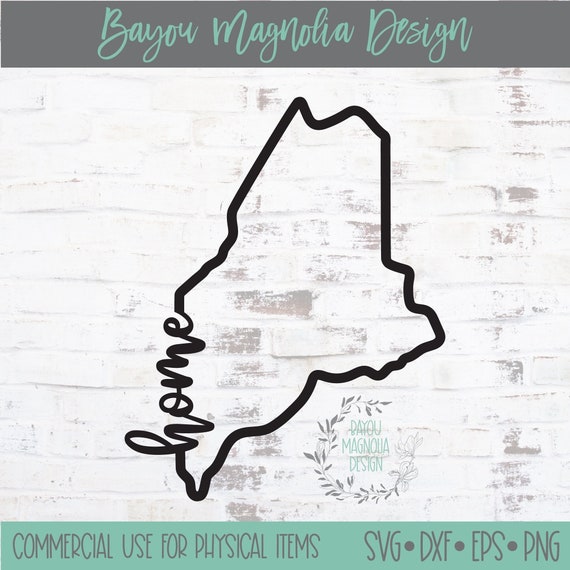Maine State Outline SVG Maine State SVG Maine Home Svg - Etsy