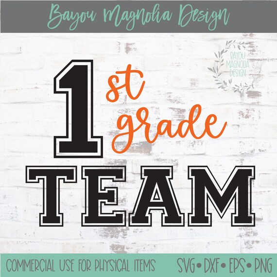 1st Grade Team SVG First Grade Shirt SVG 1st Grade Shirt - Etsy India