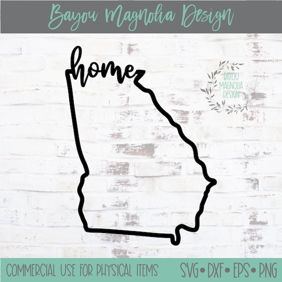 Georgia State Outline SVG Georgia State SVG Georgia Home - Etsy