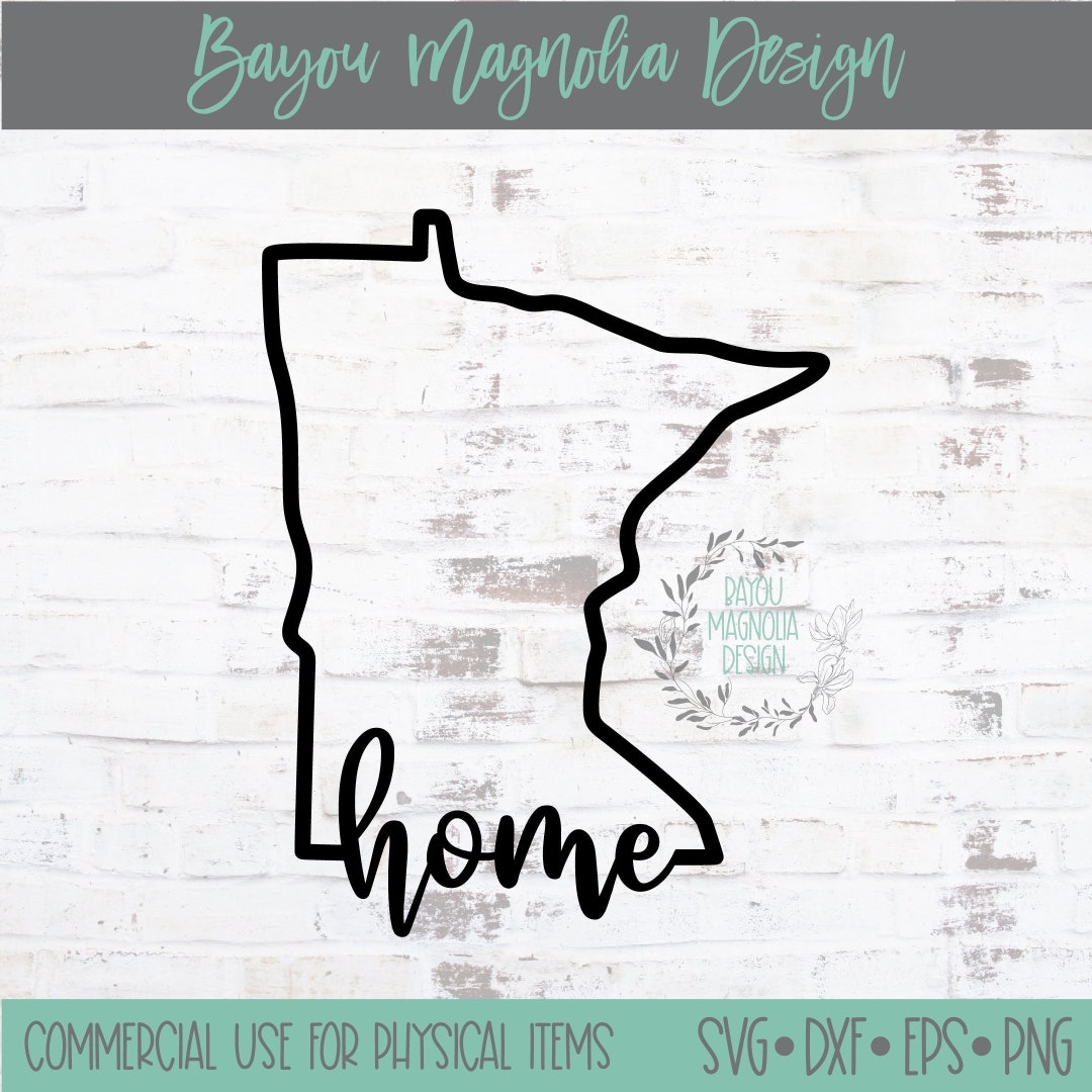 Minnesota State Outline SVG - Minnesota State SVG - Minnesota Home Svg ...