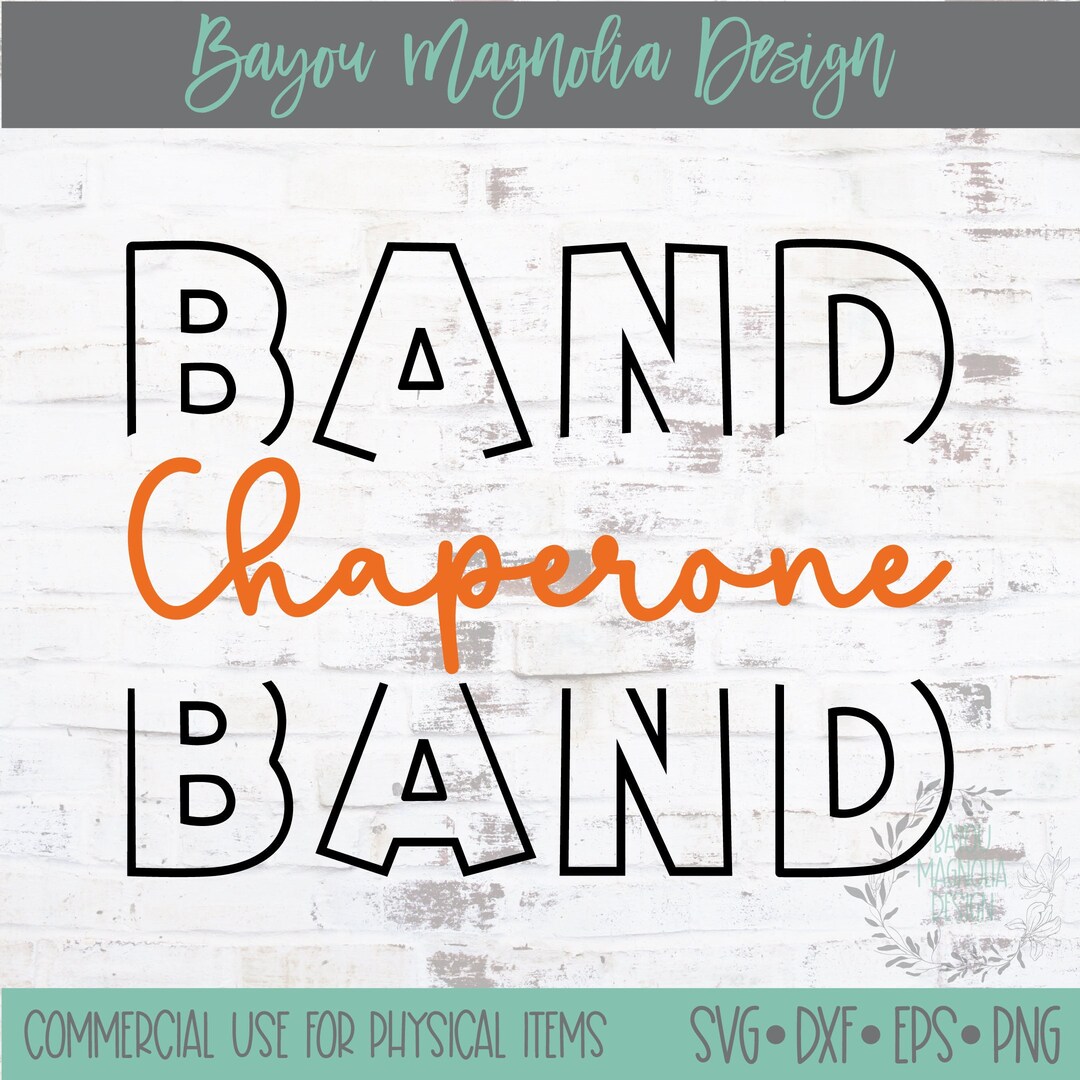 Band Chaperone SVG - Marching Band SVG - Band SVG - Music Svg - Band ...