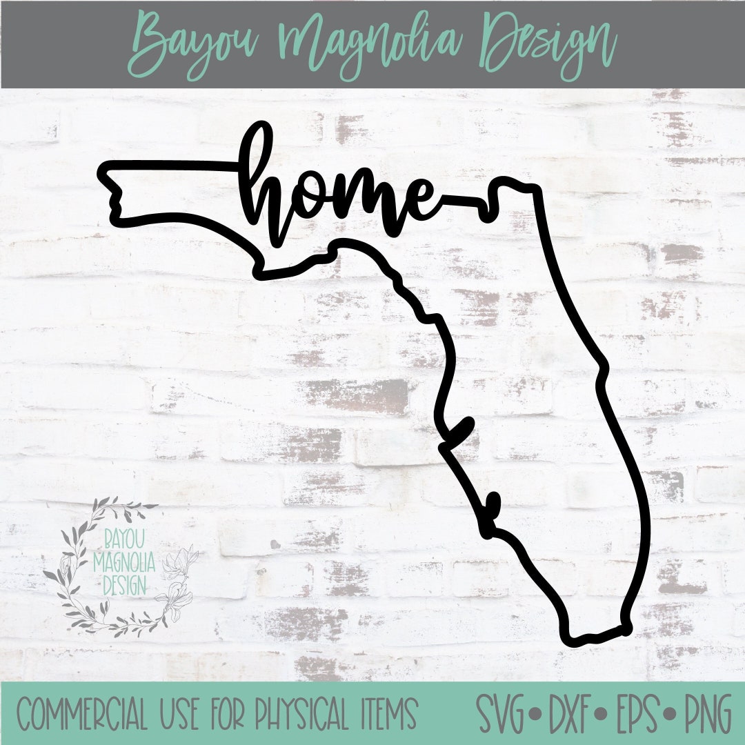 Florida Home Outline SVG: State Pride Cut File (digital Download) - Etsy