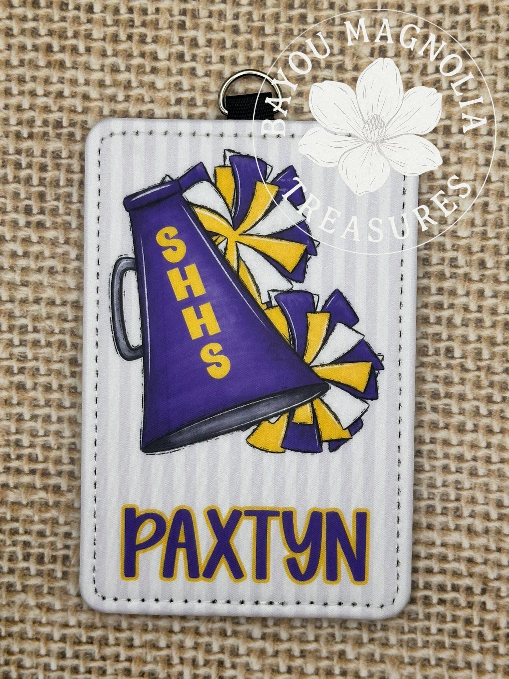 Personalized Cheer ID Badge Holder: Custom Name & Colors - Etsy