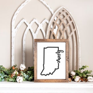 Indiana State Outline SVG Indiana State SVG Indiana Home | Etsy