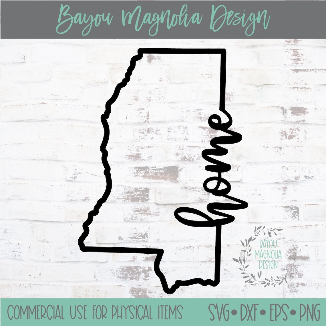 Mississippi State Outline SVG Mississippi State SVG - Etsy
