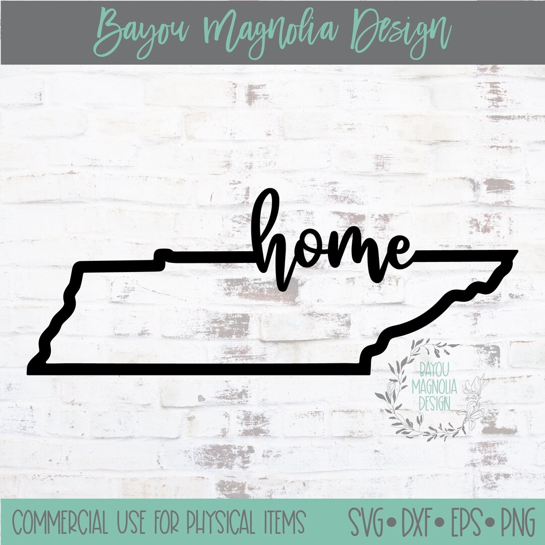 Tennessee State Outline SVG - Tennessee Home SVG - Tennessee State Svg ...
