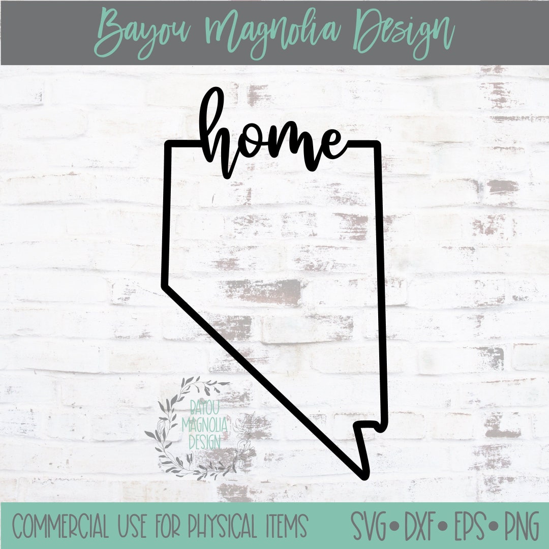 Nevada State Outline SVG - Nevada State SVG - Nevada Home Svg - NV Svg ...