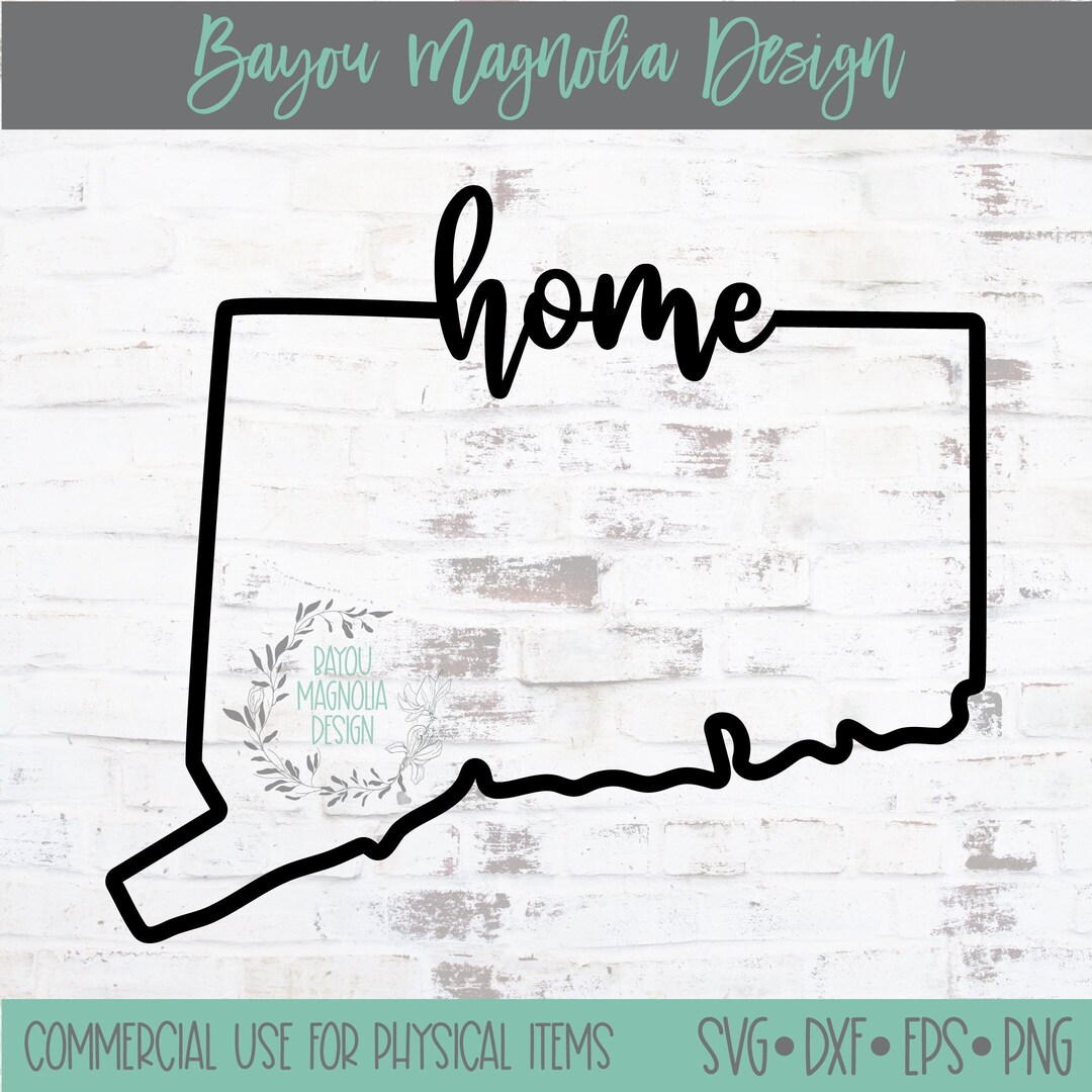 Connecticut State Outline SVG - Connecticut State Svg-connecticut Home ...