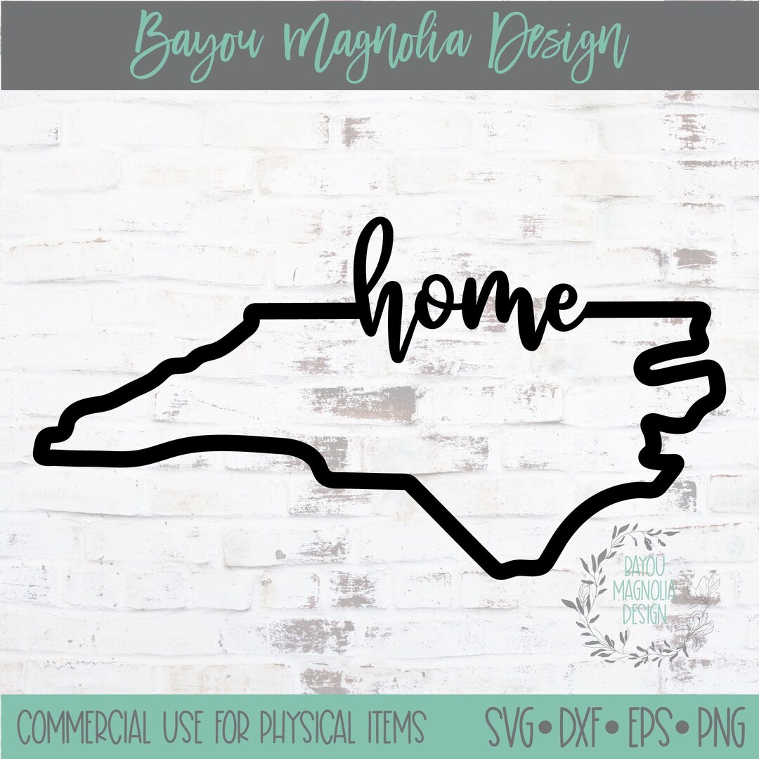 North Carolina State Outline SVG - North Carolina State SVG - North ...