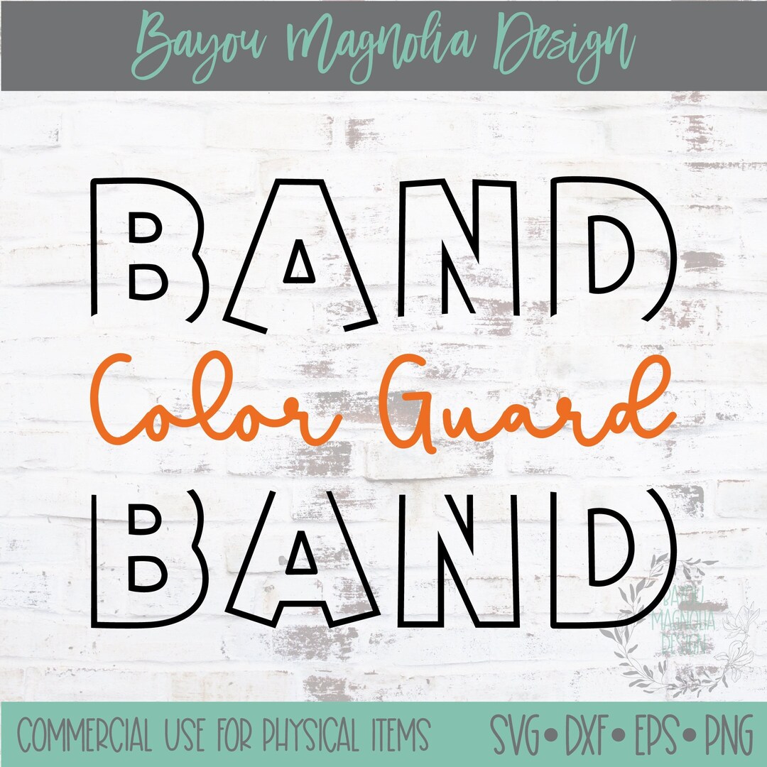 Marching Band Color Guard Cut File for Cricut and Silhoutte - Svg Png ...