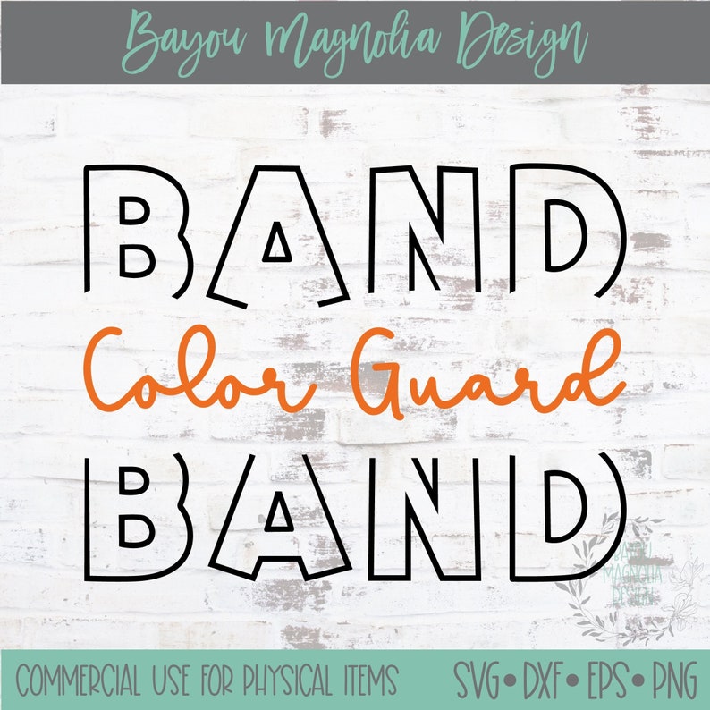 Marching Band Color Guard Cut File for Cricut and Silhoutte - Etsy