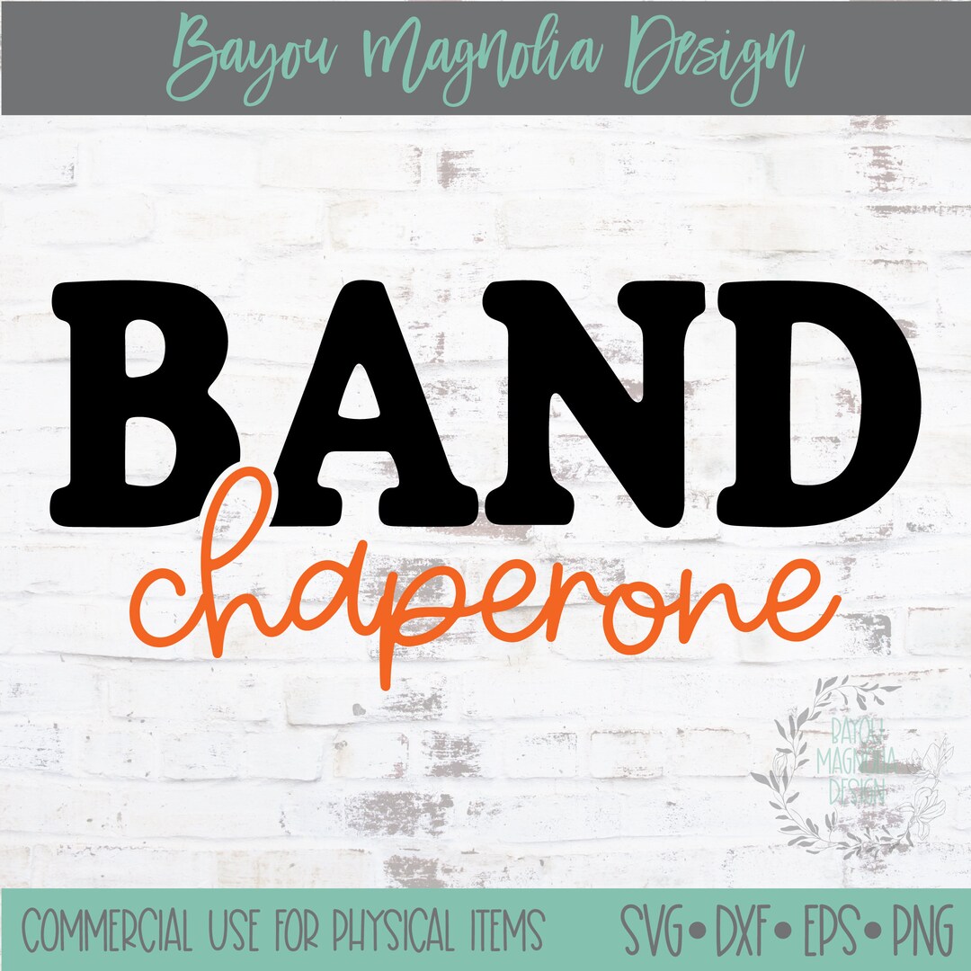Band Chaperone SVG - Band Chaperone Shirt SVG - Band SVG - Etsy