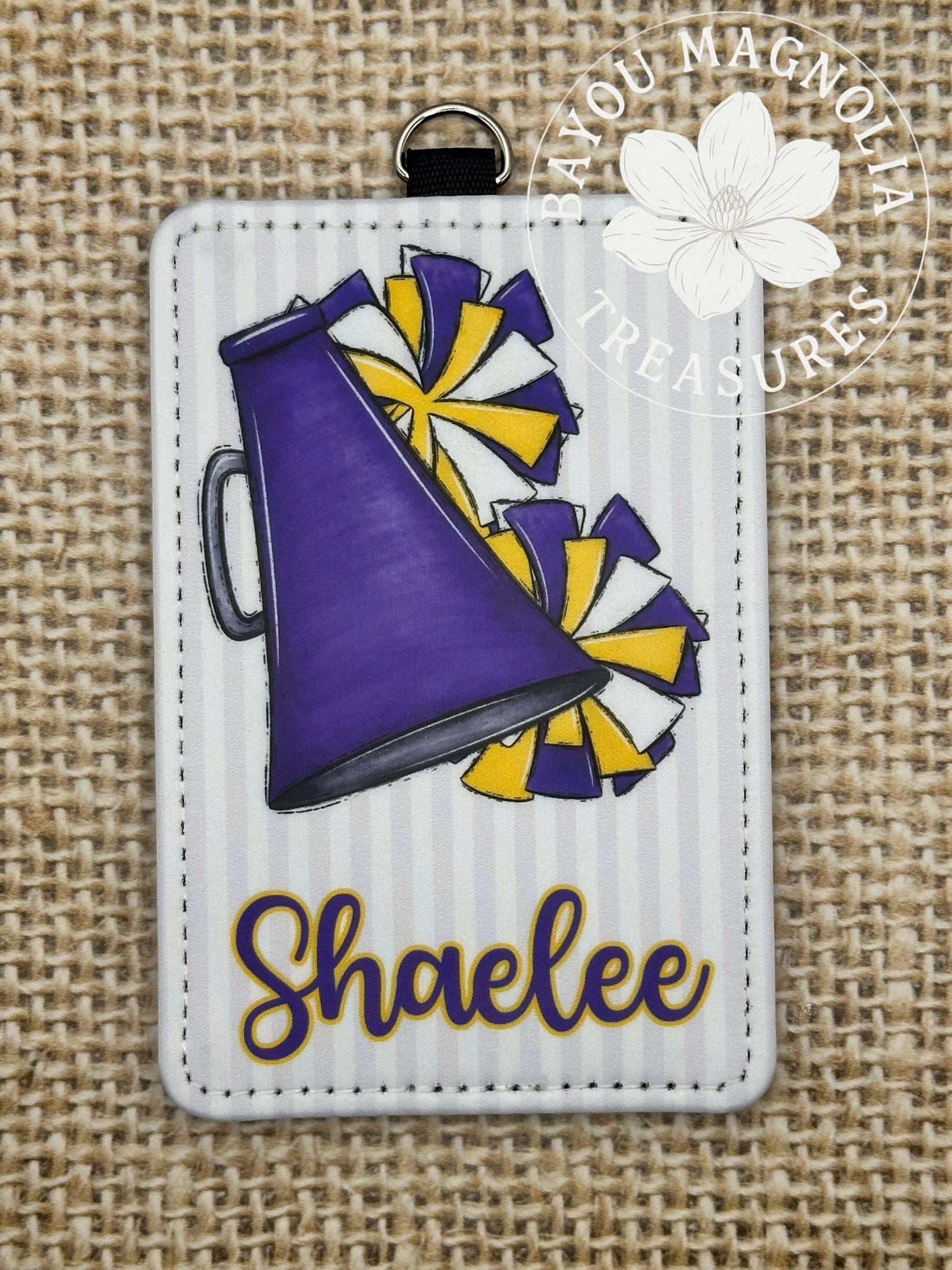 Personalized Cheer ID Badge Holder: Custom Name & Colors - Etsy