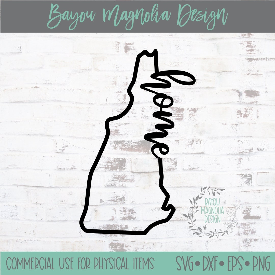 New Hampshire State Outline SVG - New Hampshire State SVG - New ...