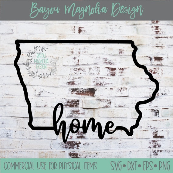 Iowa State Outline SVG Iowa State SVG Iowa Home Svg IA - Etsy Finland