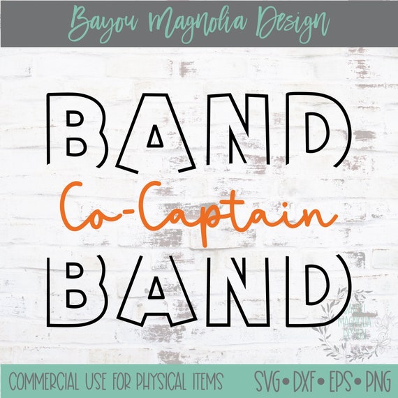 Band Co-captain SVG Marching Band SVG Band SVG Band - Etsy