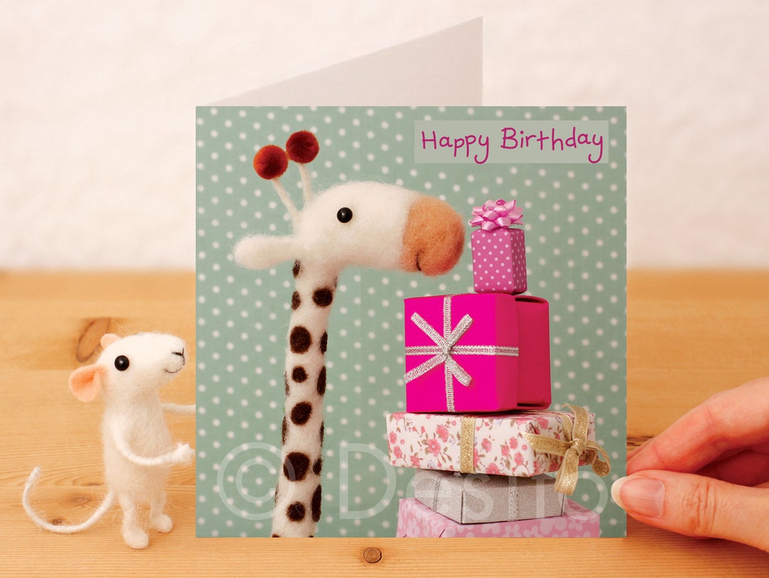 Whimsical Birthday Card Happy Birthday - Etsy