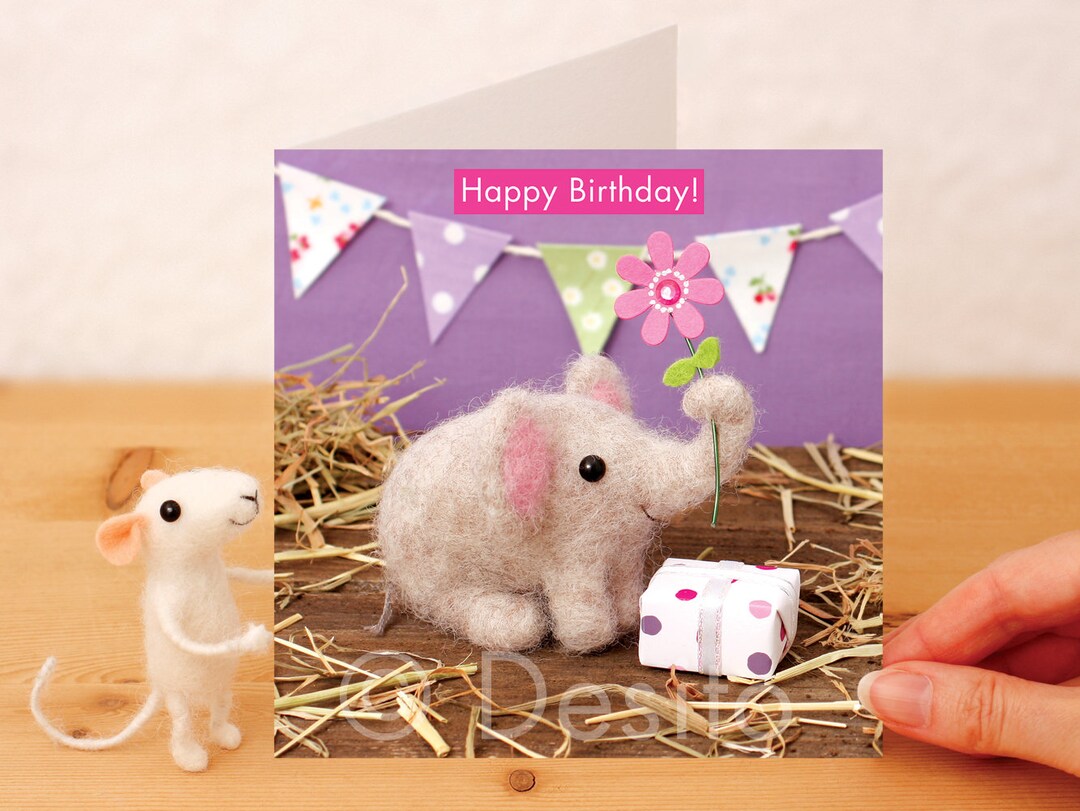 Whimsical Birthday Card - Happy Birthday - Etsy UK