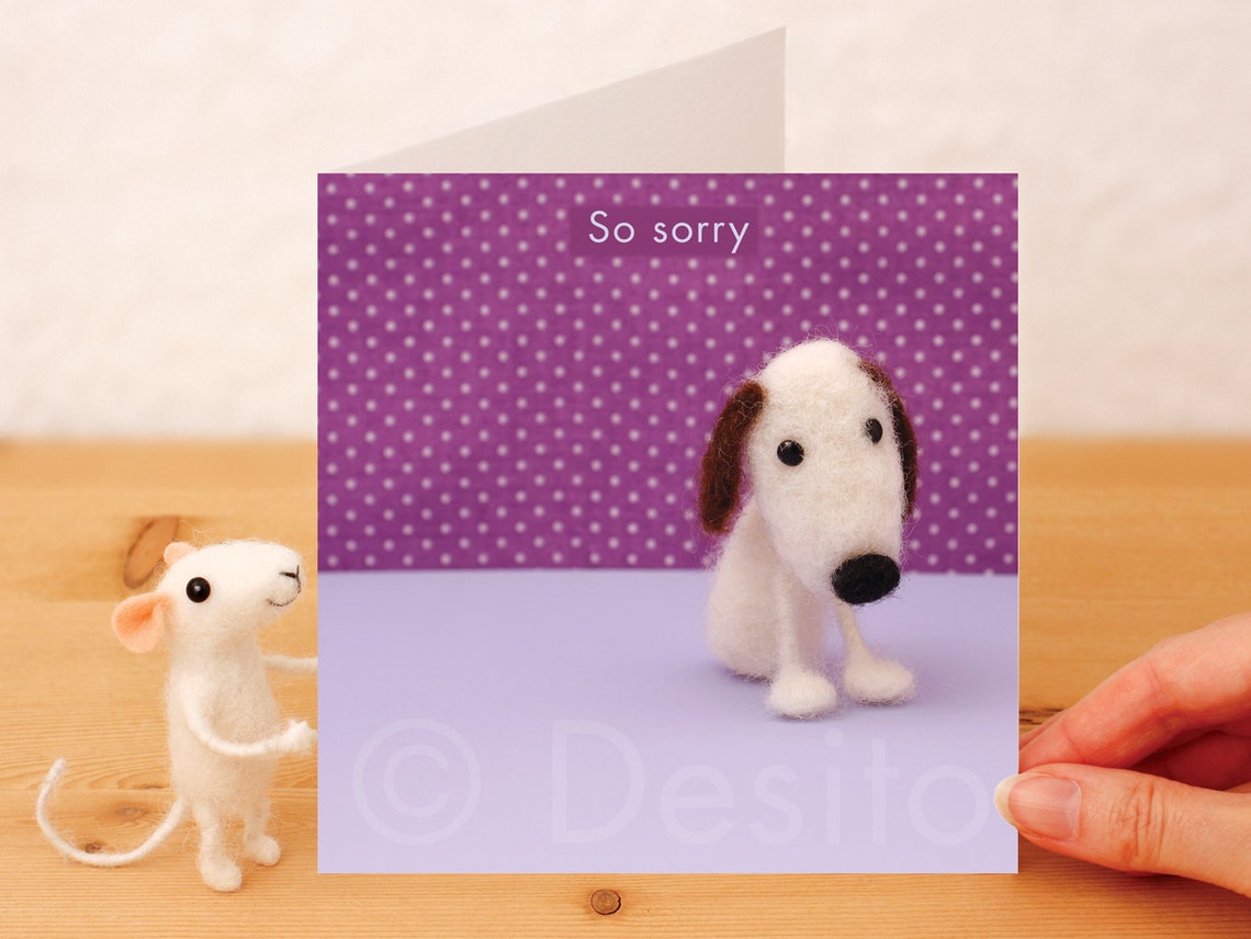 Whimsical Greeting Card So Sorry | Etsy