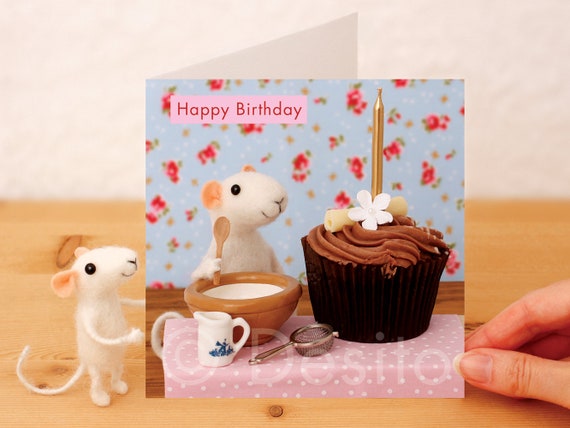 Whimsical Birthday Card Happy Birthday | Etsy
