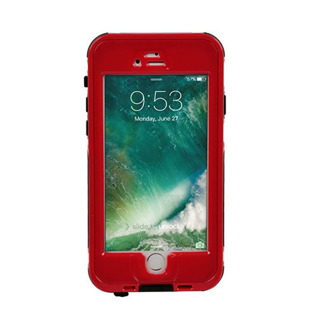 Rugged Water-proof Hybrid Full Cover Case for iPhone 7 Red - Etsy