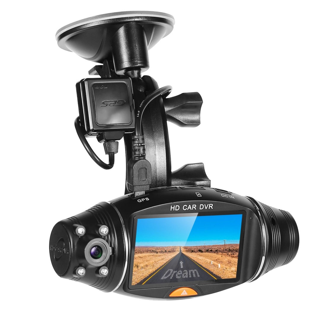FHD 1080P Dual Lens Car DVR With GPS, G-sensor, Night Vision Video ...