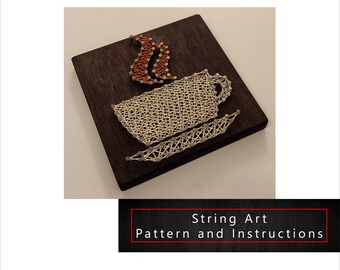 String Art Tea Cup - Etsy