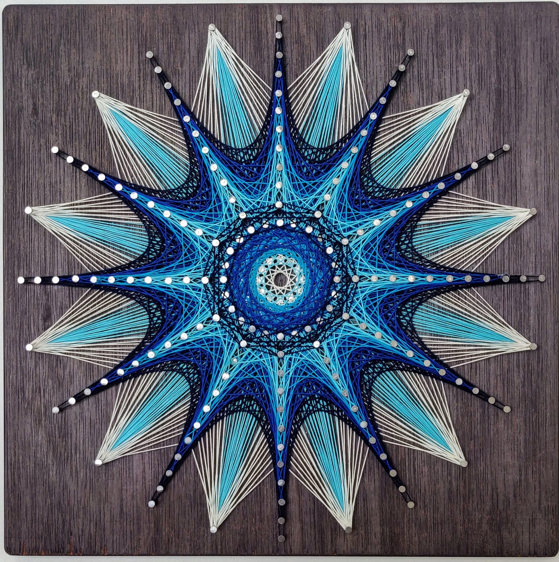 STRING ART Blue Art Blue Decor Wall Decor Bedroom Art - Etsy Polska