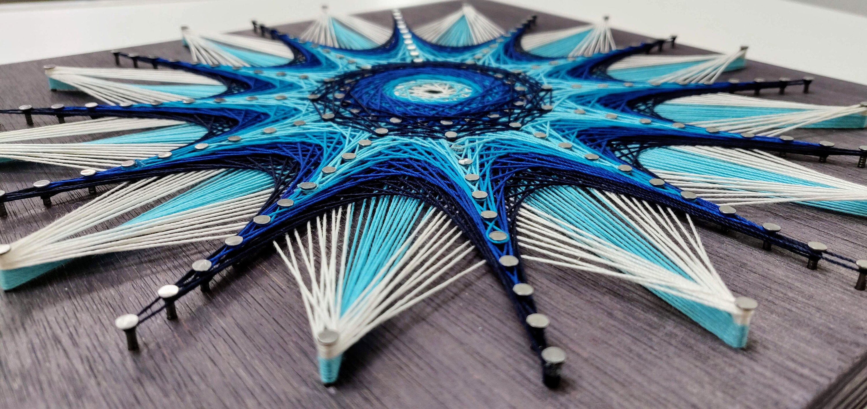 STRING ART Blue Art Blue Decor Wall Decor Bedroom Art - Etsy Polska